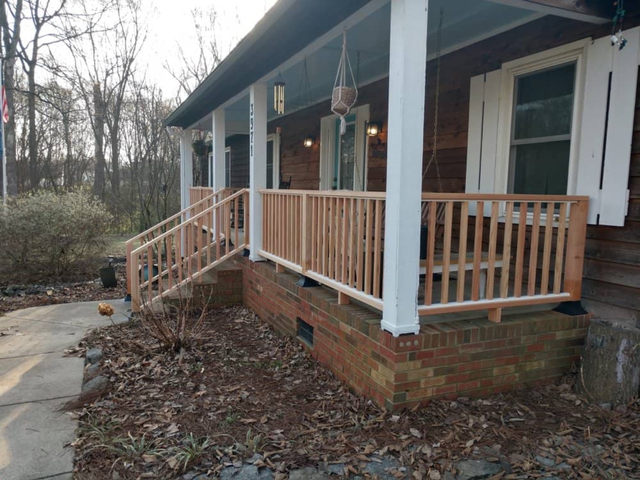 Front Porch Rails - A n J Construction